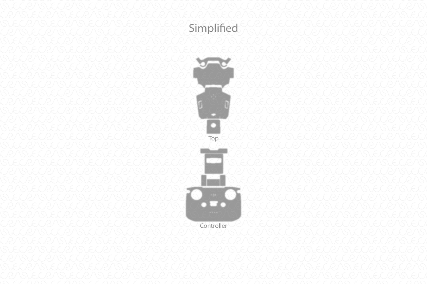 DJI Air 2s Drone Skin CutFile Template Vector Full Wrap SVG — VecRas