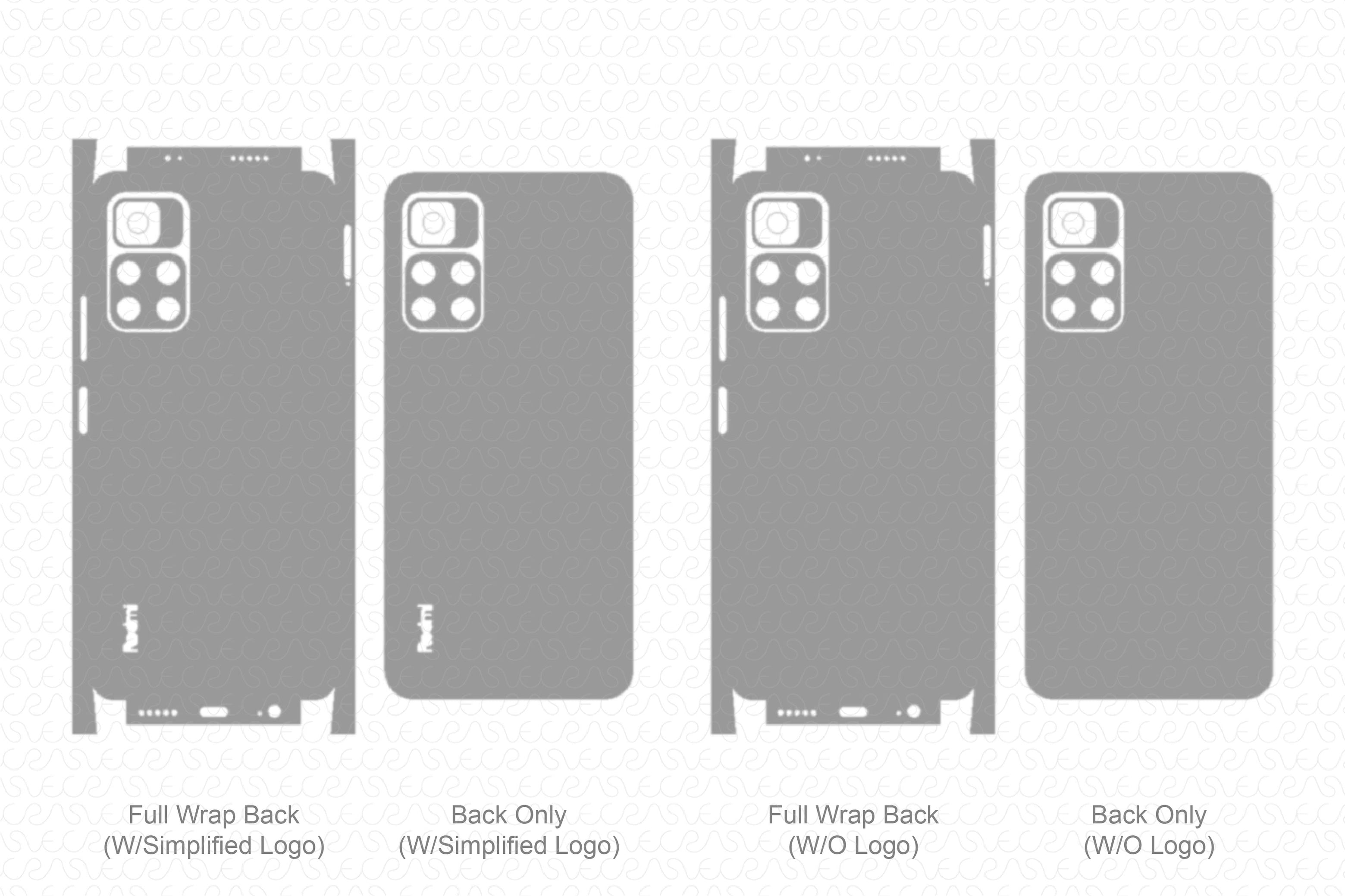 Redmi Note 11T Skin Template Vector 2021 — VecRas