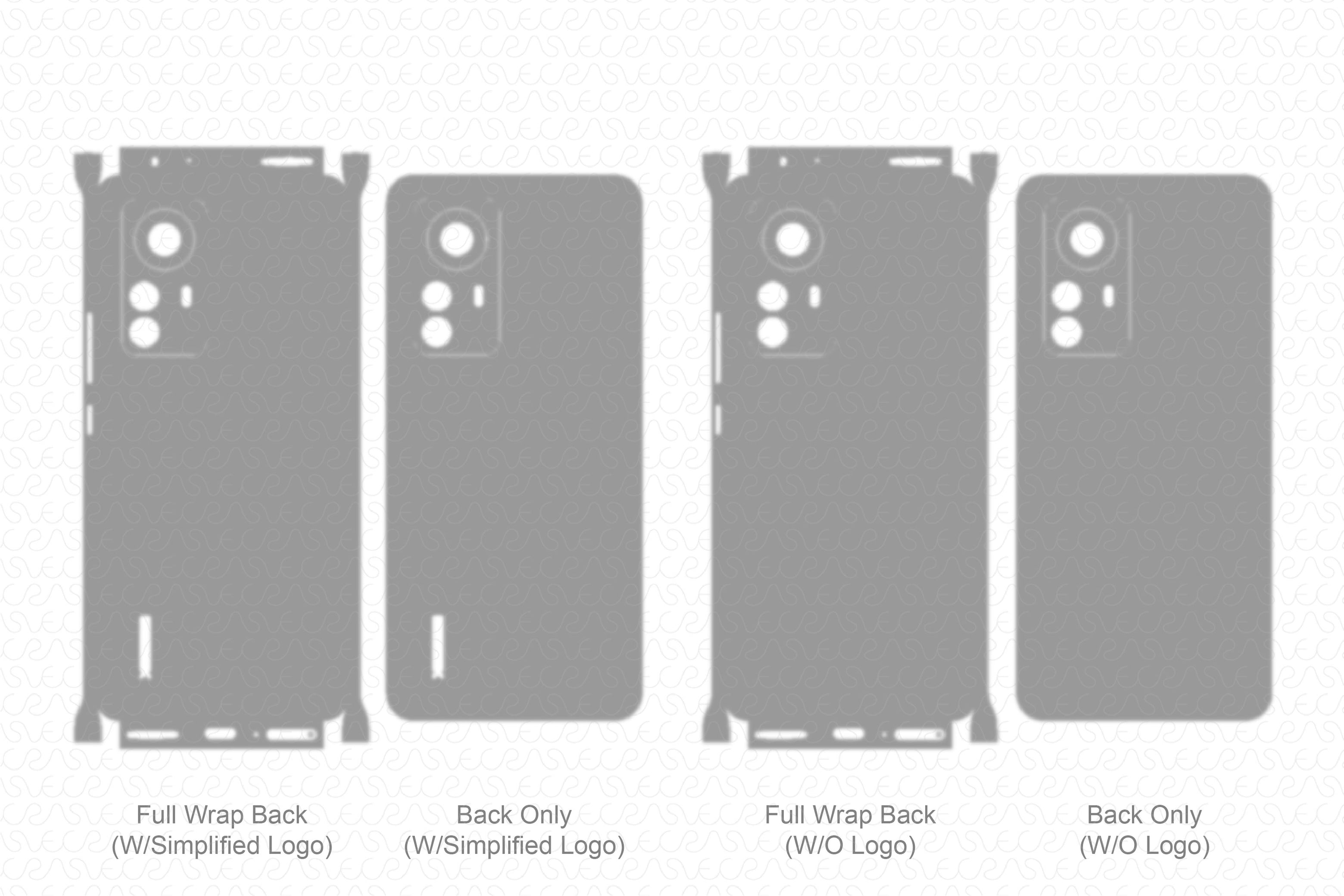 Xiaomi 12 Pro Skin Template Vector 2022 — VecRas