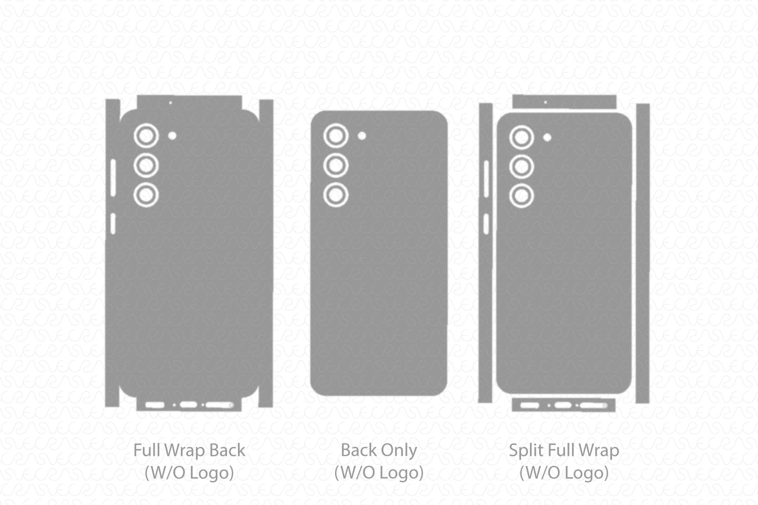 Galaxy S23+ 5G Skin CutFile Vector Template Full Wrap SVG — VecRas