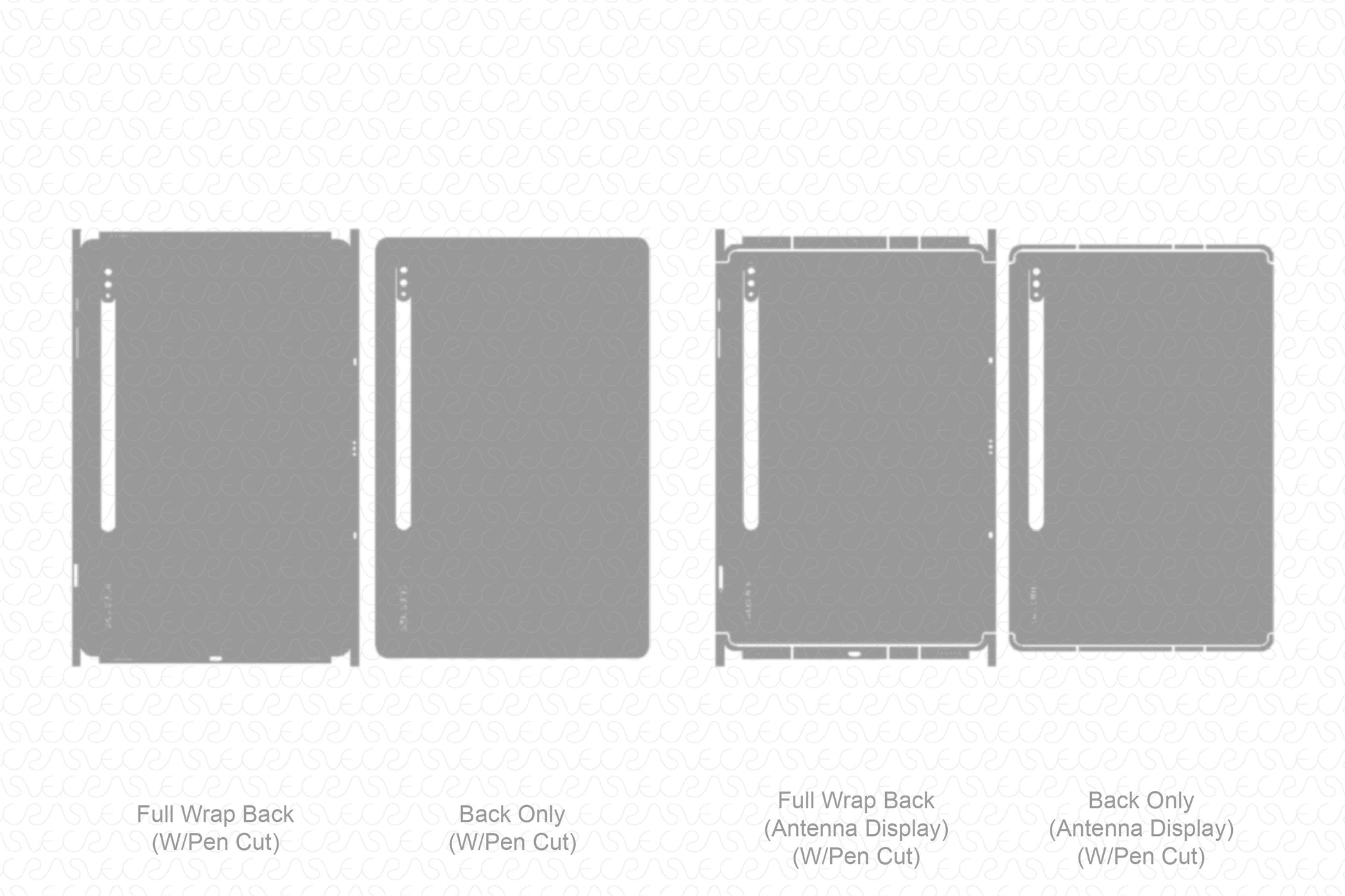 Galaxy Tab S7 Plus Skin Template Vector 2020 — VecRas