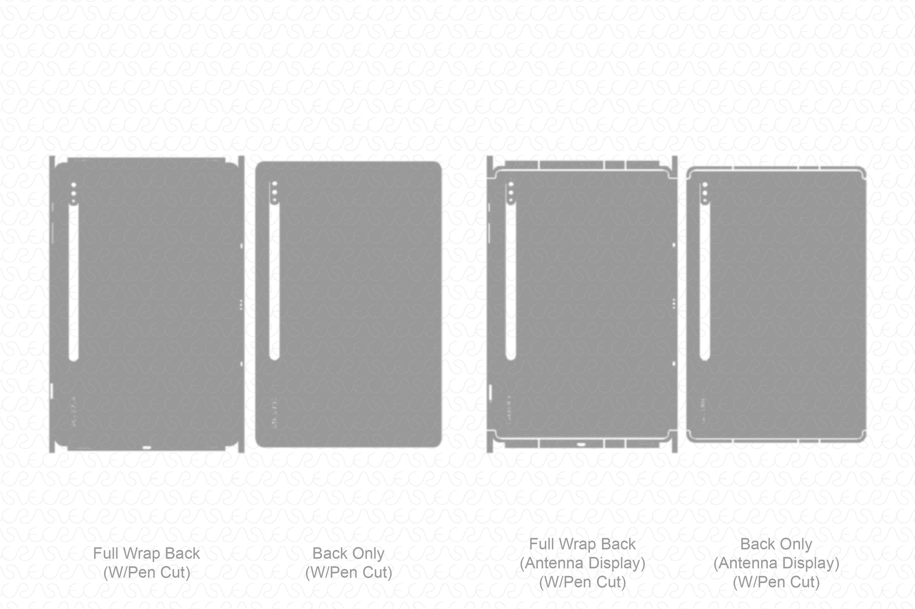 Galaxy Tab S7 Plus Skin Template Vector 2020 — VecRas