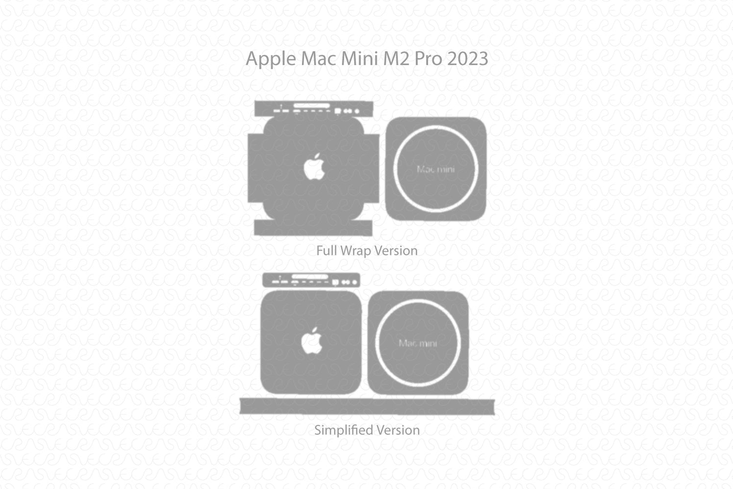 Vinyl Ready Vector Cut File Templates for Apple iMac / Mac Mini Skins ...