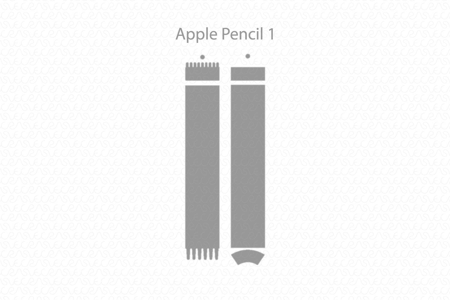 Apple Pencil 1 (2015) Skin Wrap Skin CutFile Vector Template Full Wrap ...