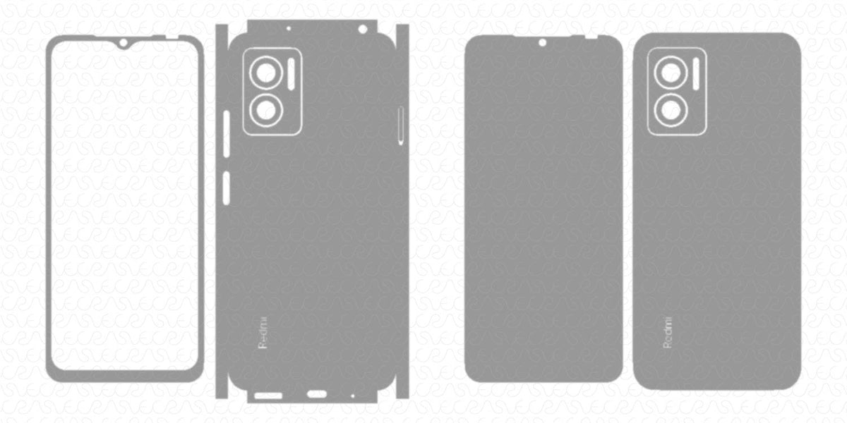 Redmi 11 Prime 5G Skin Template Vector 2022 — VecRas