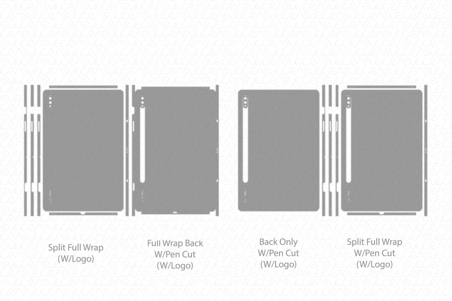 Galaxy Tab S8 Skin CutFile Vector Template Full Wrap SVG — VecRas
