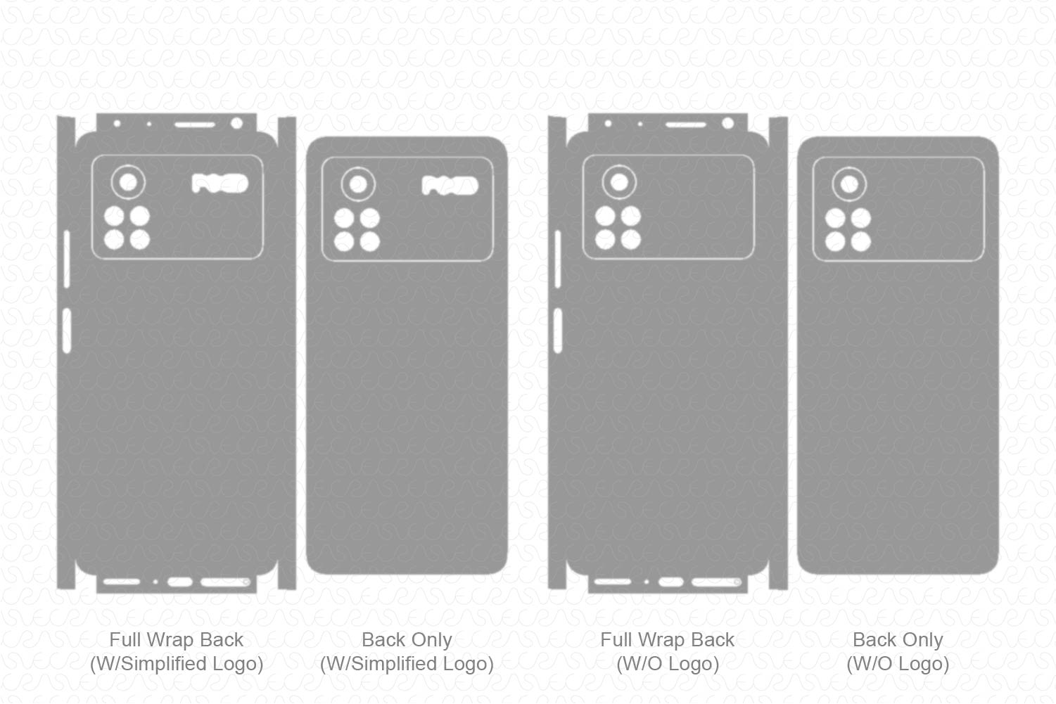 Xiaomi Poco X4 Pro 5G Skin Template Vector 2022 — VecRas