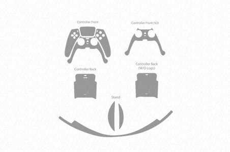 Most Precise Sony PS5 Disc Version Skin CutFile Vector Template Full ...