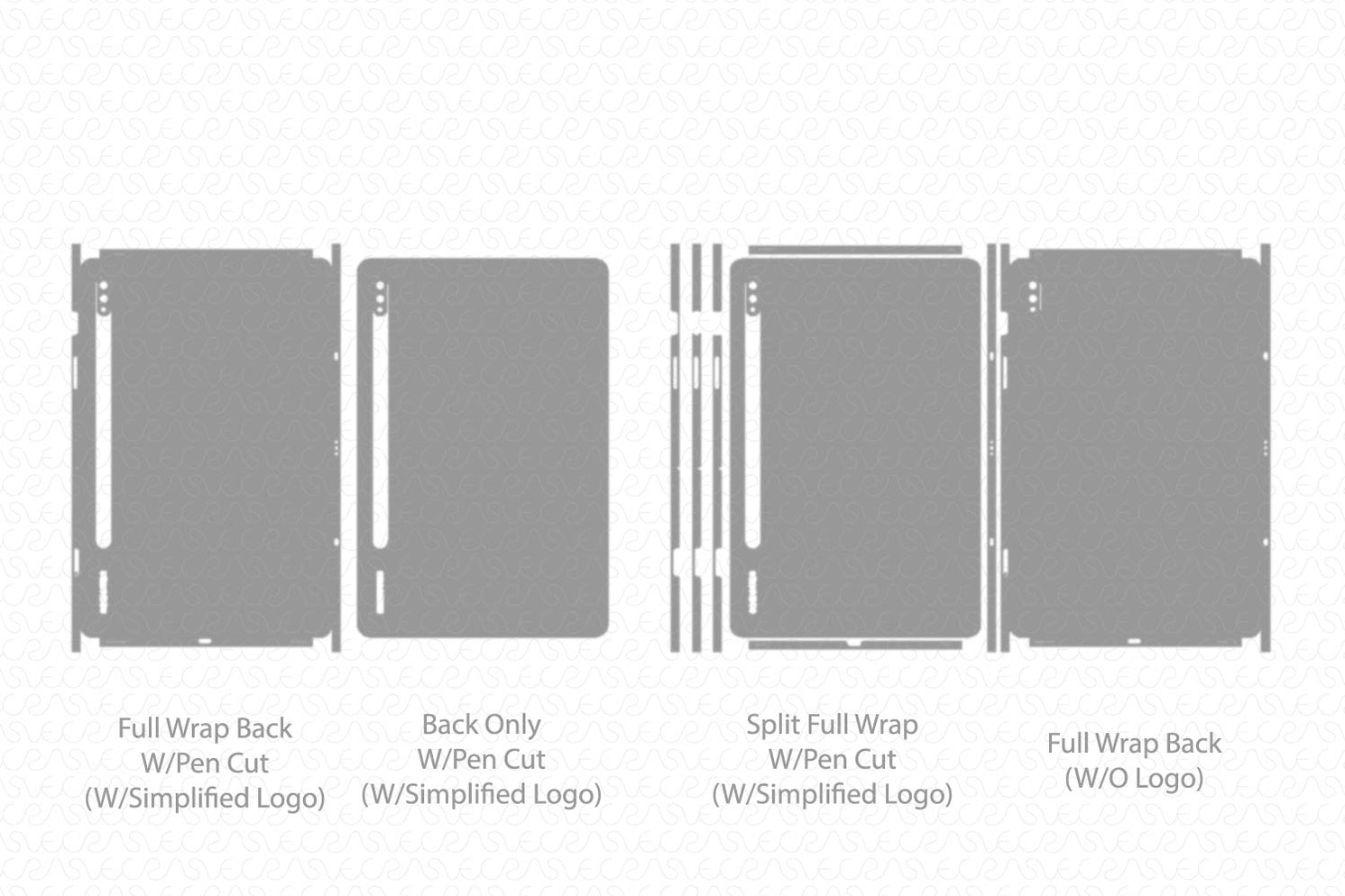 Galaxy Tab S8 Skin CutFile Vector Template Full Wrap SVG — VecRas