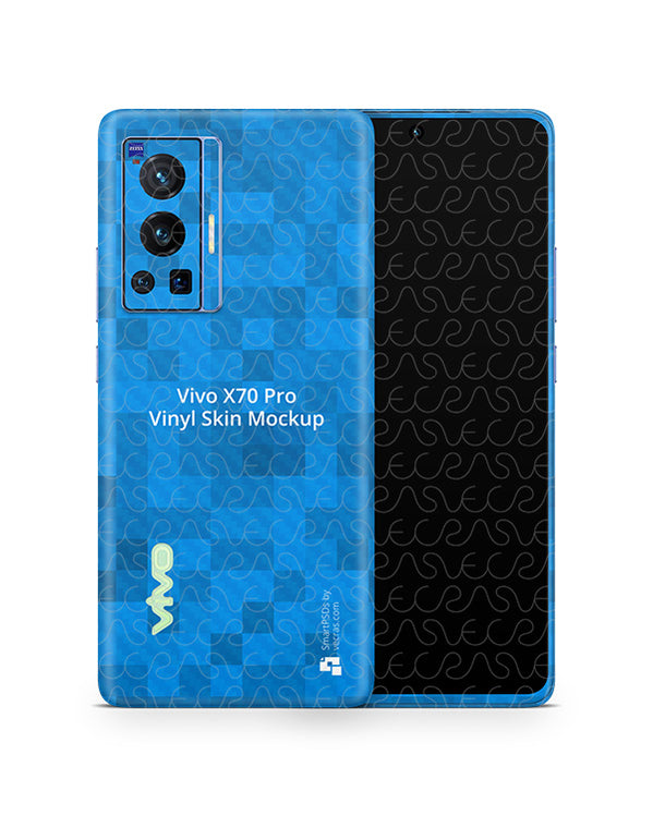 Vivo X70 Pro (2021) PSD Skin Mockup Template — VecRas