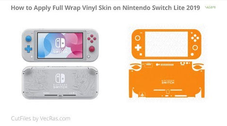 Nintendo Switch Lite Skin CutFile Vector Template Full Wrap SVG — VecRas