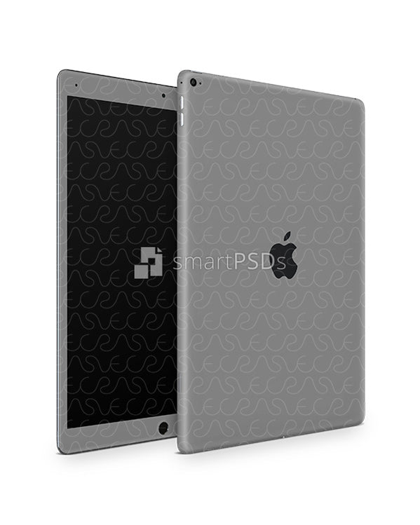 Apple iPad Pro (12.9) 2016 Tablet Skin Design Template (Front-Back Ang ...