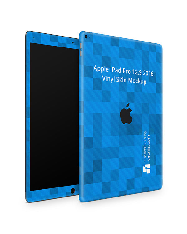 Apple iPad Pro (12.9) 2016 Tablet Skin Design Template (Front-Back Ang ...