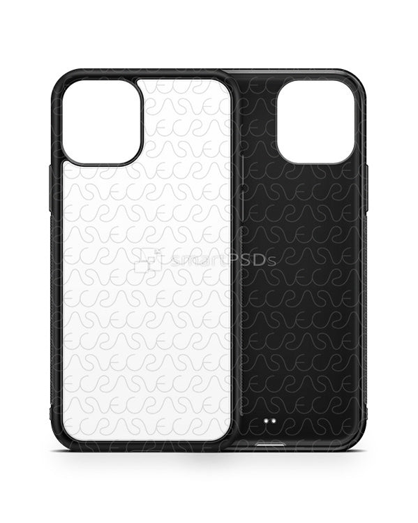 iPhone 11 Pro (2019) 2d TPU Glass Back Case Design Mockup — VecRas