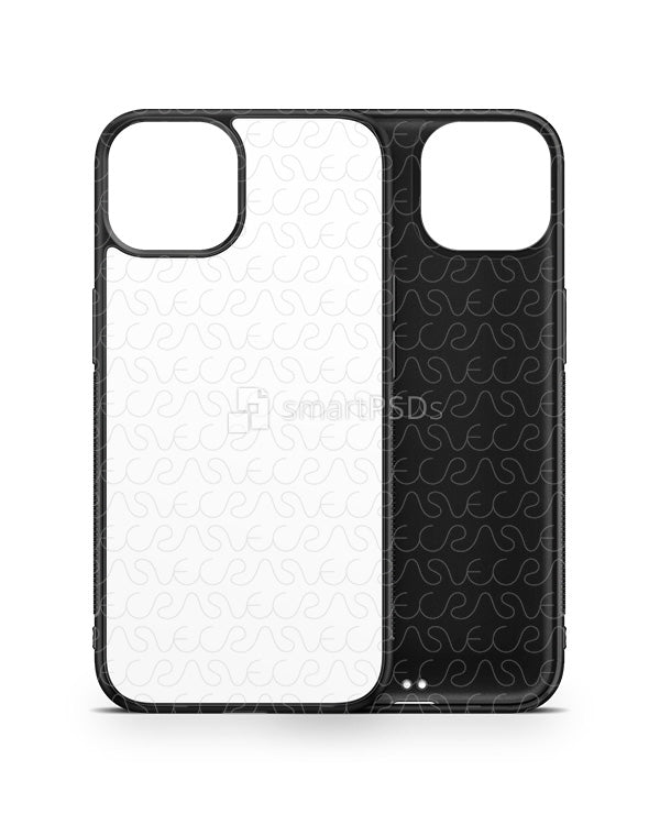 iPhone 13 Mini (2021) 2d Rubber Flex Case Design Mockup — VecRas
