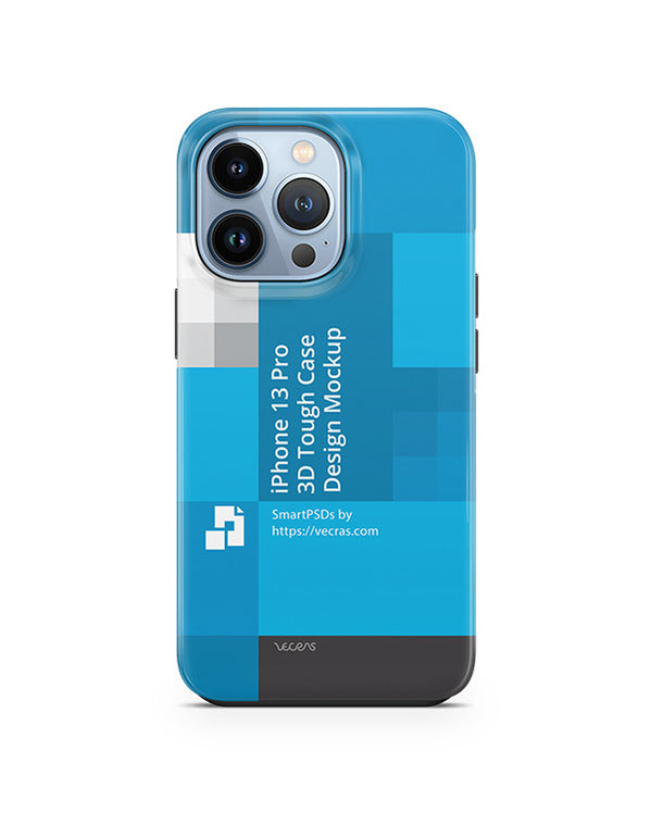 iPhone 13 Pro 3D Tough Case Design Mockup — VecRas