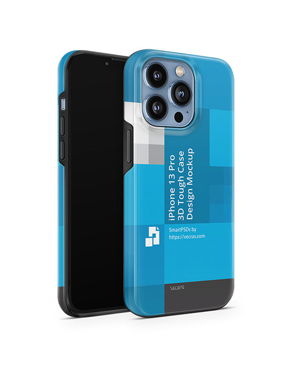 iPhone 13 Pro 3D Tough Case Design Mockup — VecRas