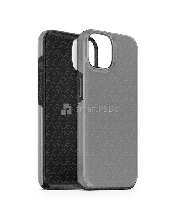 iPhone 14 3D Tough Case Design Mockup — VecRas